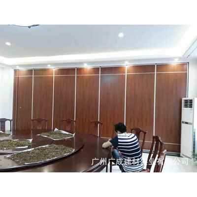 隔音隔断酒店移动墙新款活动隔断人造板门展厅推拉旋转实木隔断墙