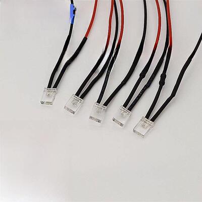 2X5X7MM方形LED发光二极管 带线20CM 3V6V9V12V24V220V信号指示灯