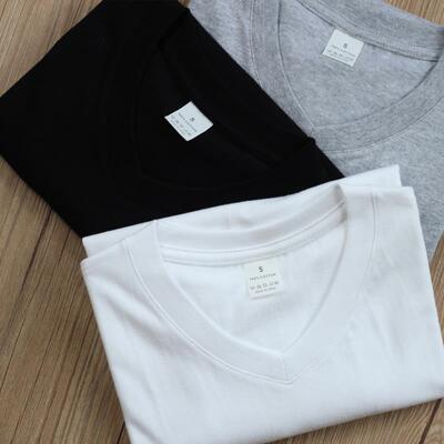 Buy one get one free pure white base T-shirt short sleeved