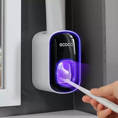 Wall Mount Automatic Toothpaste Dispenser Bathroom Holder