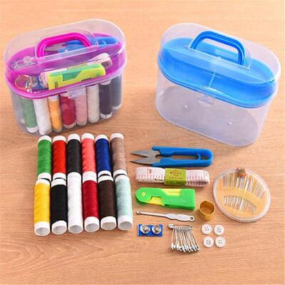 10-piece Sewing Kit with Thread and Needles, Sewing Box Set,