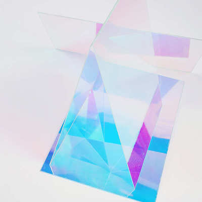 有机板极亚克幻彩ps板光板变色展示力炫彩色渐变彩虹玻璃板彩镭射