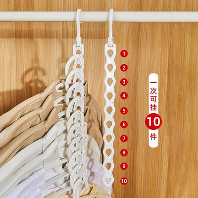 10-Slot Rotatable Hanger Organizer, Vertical Closet Hanging