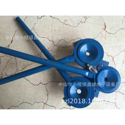 LED蜡烛灯治具E10E11E12灯头手动打点打凹压铆锁紧机