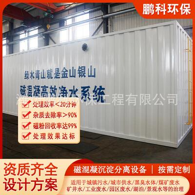 磁絮凝沉淀分离设备除氟废水超磁净化设备磁加载黑臭水体净化装置