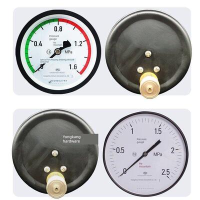 杭州鹳山储气罐压力表Y100Z浙江临东压力鹤山气压1.6mpa红绿条