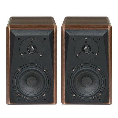 F385寸木质手工发烧hifi音箱无源2.0音响书架音箱对箱
