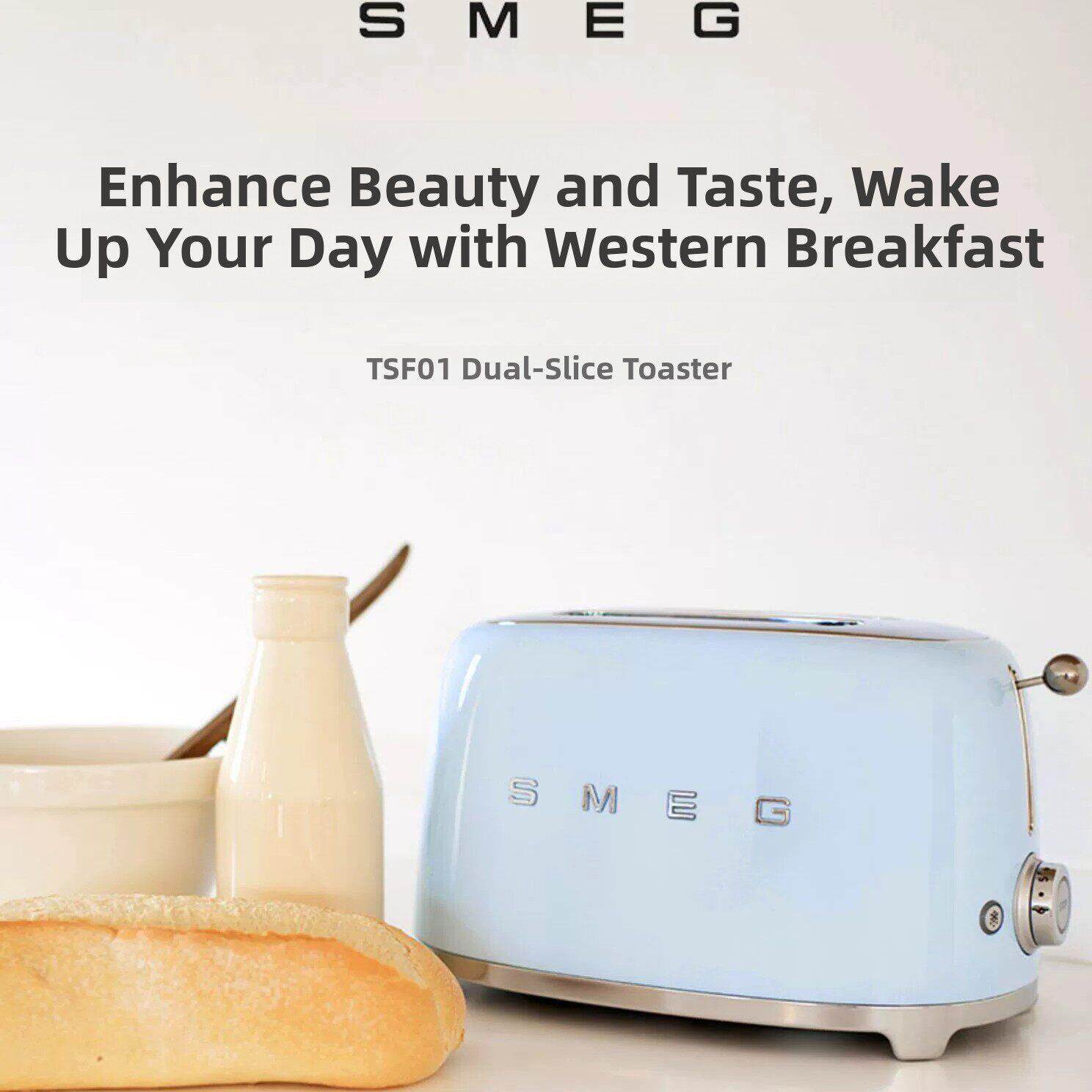 SMEG TSF01斯麦格多功能覆古烤面包机吐司机多士炉家用加热早餐机