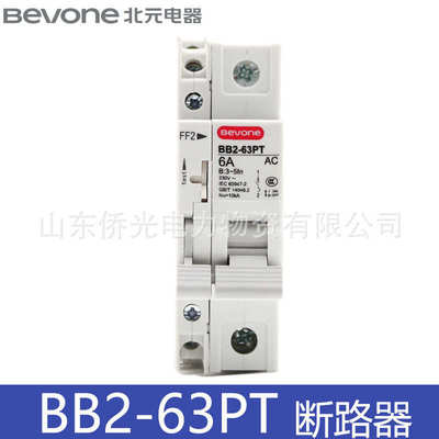 厂家直销Bevone/北元电器 BB2-63PT 1PB3B6A PT回路专用断路器