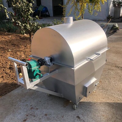 炒磁炒药机不锈钢滚筒式货机电BTS磁加热电炒锅设备