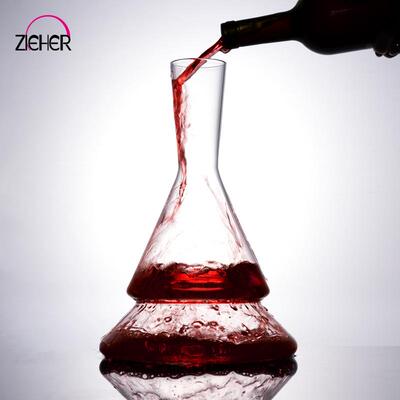 德国进口ZIEHER泽盉手工醒酒器耐用易清洗快速醒酒湍流红酒分酒器