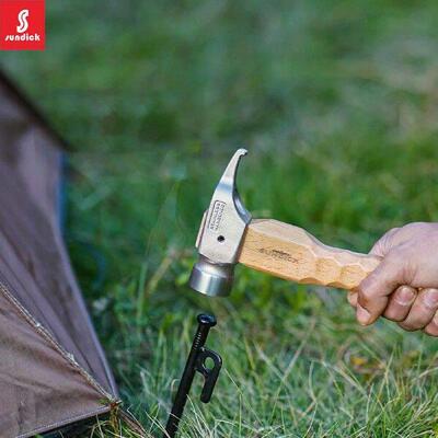 SUNDICK Ground Nail Hammer Beech Handle Canopy Tents Ground