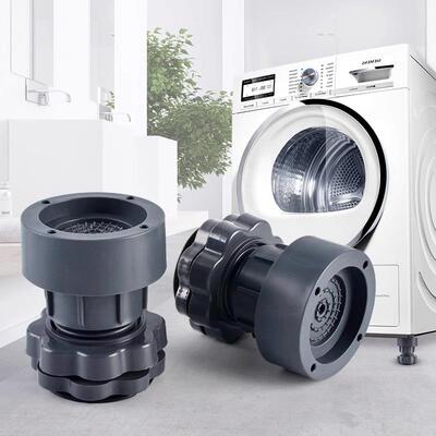 Universal Washer Base Foot Pads - Elevating, Shock-Absorbing