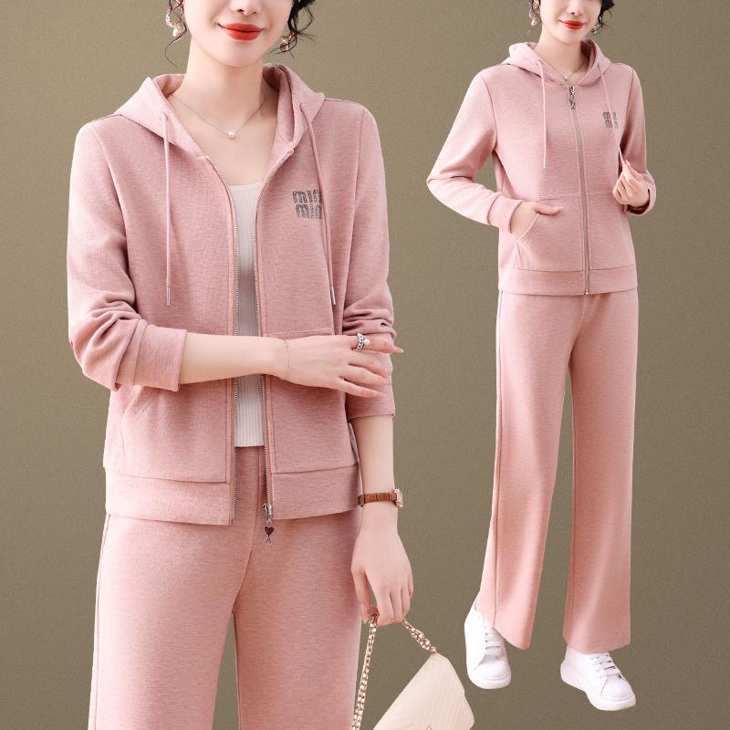 妈妈春装动服套装新款运中外老年春秋套上女款洋气中8760799年妇