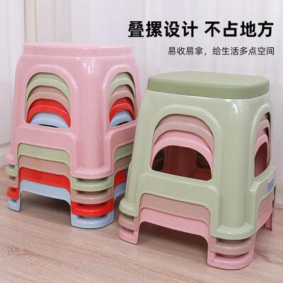 32cm洗澡凳子板凳方凳换鞋凳矮凳儿童凳35cm加厚家用成人防滑熟料