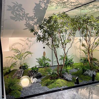 观仿真马醉木绿植造内景室内景楼梯下装饰444-482摆件假树型仿大