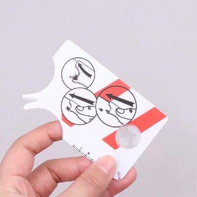 1PC Plastic Pocket Tick Card with Magnifying Glass Allows