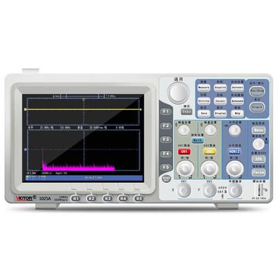 胜利(VICTOR)VC1025A数字示波器双通道存储带探头示波仪30MHz
