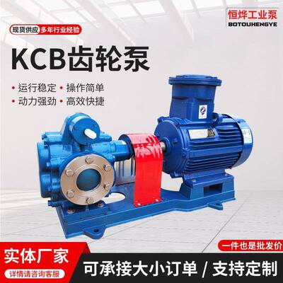 KCB300齿轮油泵耐高温耐磨润滑油泵工业转子泵厂家加工