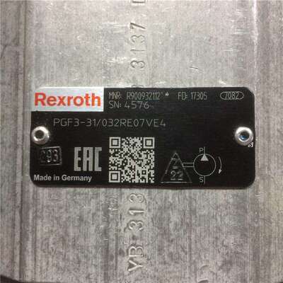 力士乐液压齿轮泵R900932112 PGF3-31/032RE07VE4 力士乐 齿轮泵