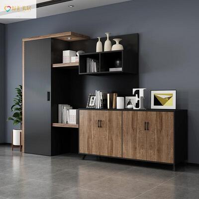 文件柜资料柜简约现代矮柜储物柜木质书柜档案柜办公室柜子好汇