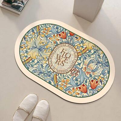Diatomaceous Earth Bath Mat Non-slip Quick Dry Bathroom Rug