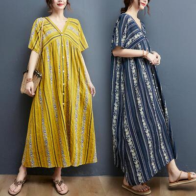 Suitable for overweight people, plus size women's dress,
