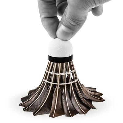 6/12Pcs Professional Badminton Shuttlecock Black Goose Feath