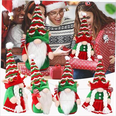 Elf figure Santa Claus faceless doll Christmas decorations