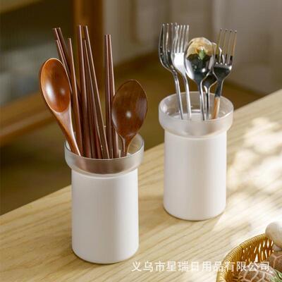Dual-layer chopstick holder and cutlery drainer, perfect for