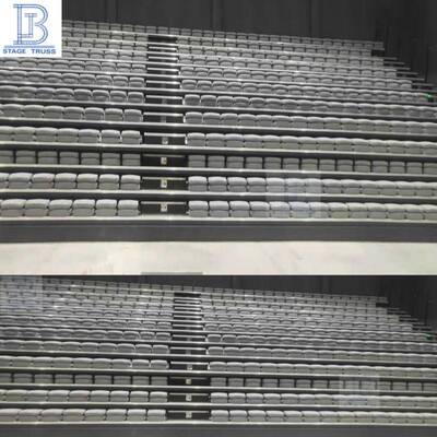 影剧院/体育馆电动伸缩看台/座谈会议室等候椅铝合金简易看台