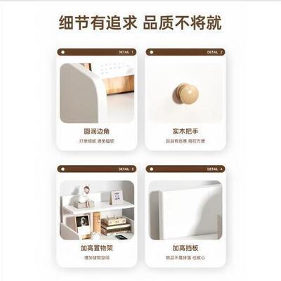 头柜几ctg00130边柜家用卧室小型储体物柜一出租床房边用实木腿床
