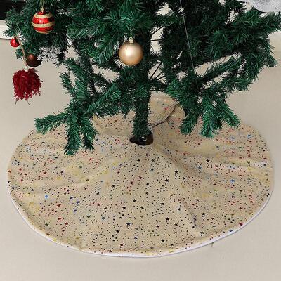 Christmas Dutch fleece hot stamping Christmas tree skirt