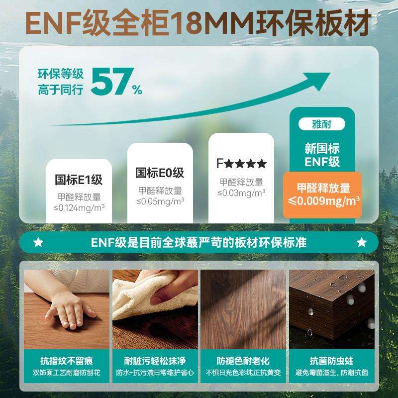 斗柜床卧室ENF级收柜纳柜抽尾屉骨骼线EN柜客厅柜储物柜置物柜立