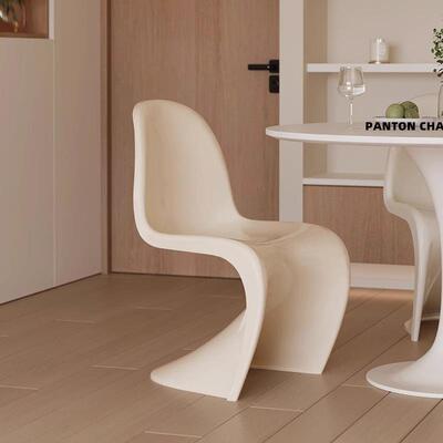 潘东椅北欧家用餐椅简约现代靠背化妆凳网红透明亚克力塑料潘通椅