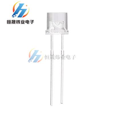 F5平头白发蓝高亮兰光 5mm平头蓝灯蓝色高亮长脚短脚发光二极管