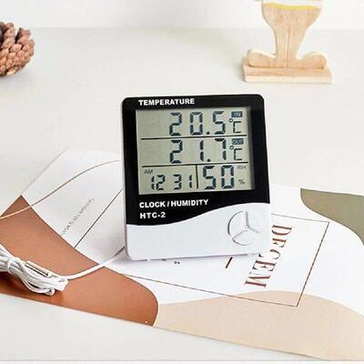 Thermometer Hygrometer Meter Digital Dual Probe Temperature