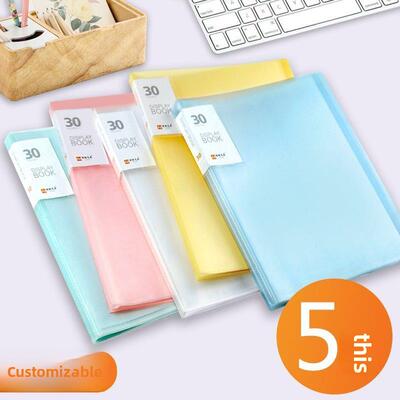 5 folders, brochures, multi-layer A4 insert file folder,