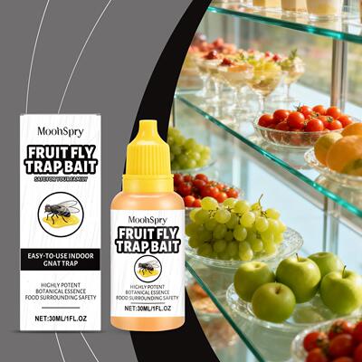 MOONSPRY Fruit Fly Bait 使用山梨糖醇配方，专为捕捉餐厅厨房中
