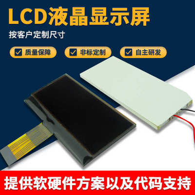 COG段码液晶屏透明黑白单色VA图形点阵lcm模块小尺寸FSTN显示屏