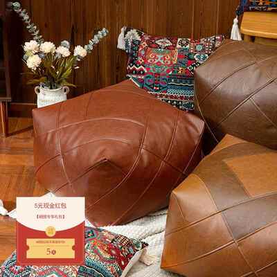 YLR轻蒲团榻奢榻米地上坐垫客厅家用懒人垫革坐皮垫地上不坐塌