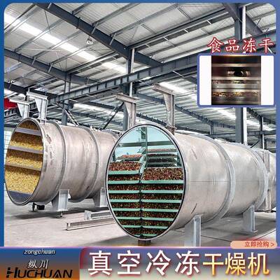 100平方果蔬真空冷冻干燥机谷类冻干设备水产品冻干机