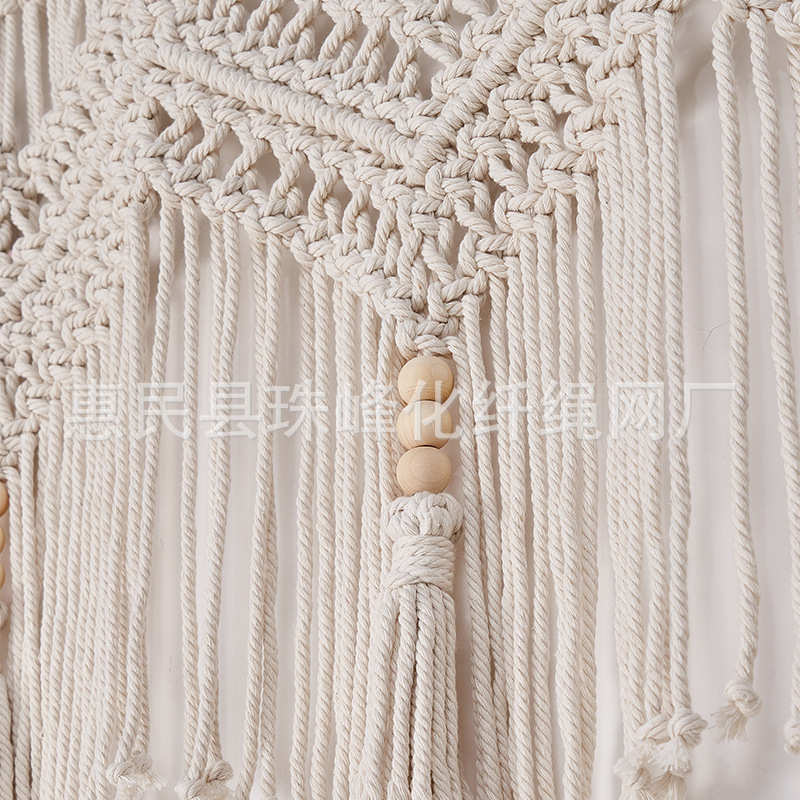 壁毯宿帷幔采装饰供应厂家挂毯编织珠流苏民手工挂毯木热