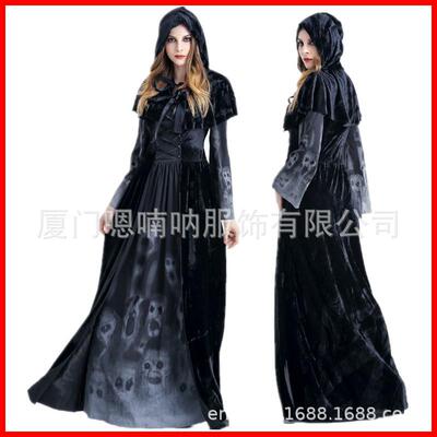 Grim Reaper Skeleton Vampire Long Dress