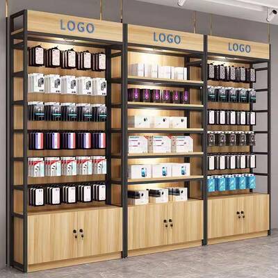 货手机配件展示架超市便利店架置物饰品内衣挂钩架展展/示柜柜组