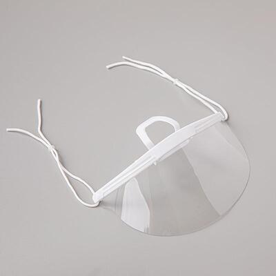 Transparent Food-Safe Plastic Dining Mask for Kitchen Chefs