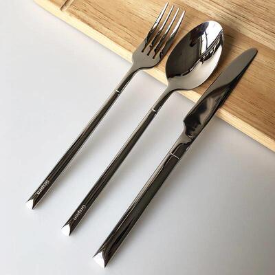 western tableware steak cutlery set knife fork spoon box set