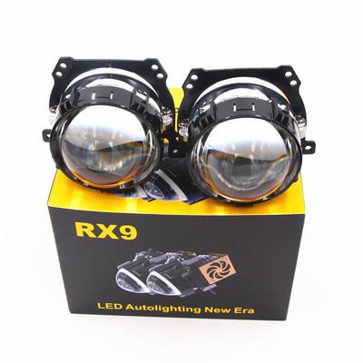 跨境.镜寸双光透WR超亮聚光远近光一XRX9体汽车大灯前照灯
