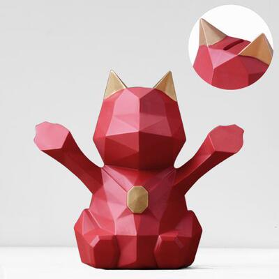 高档北欧招财猫存罐摆件储蓄罐男孩储钱罐20年新钱款大号3创意儿