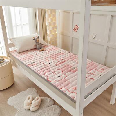 A宿类牛奶绒床软垫可折叠床护垫垫0056保暖床租褥子舍房垫被防螨